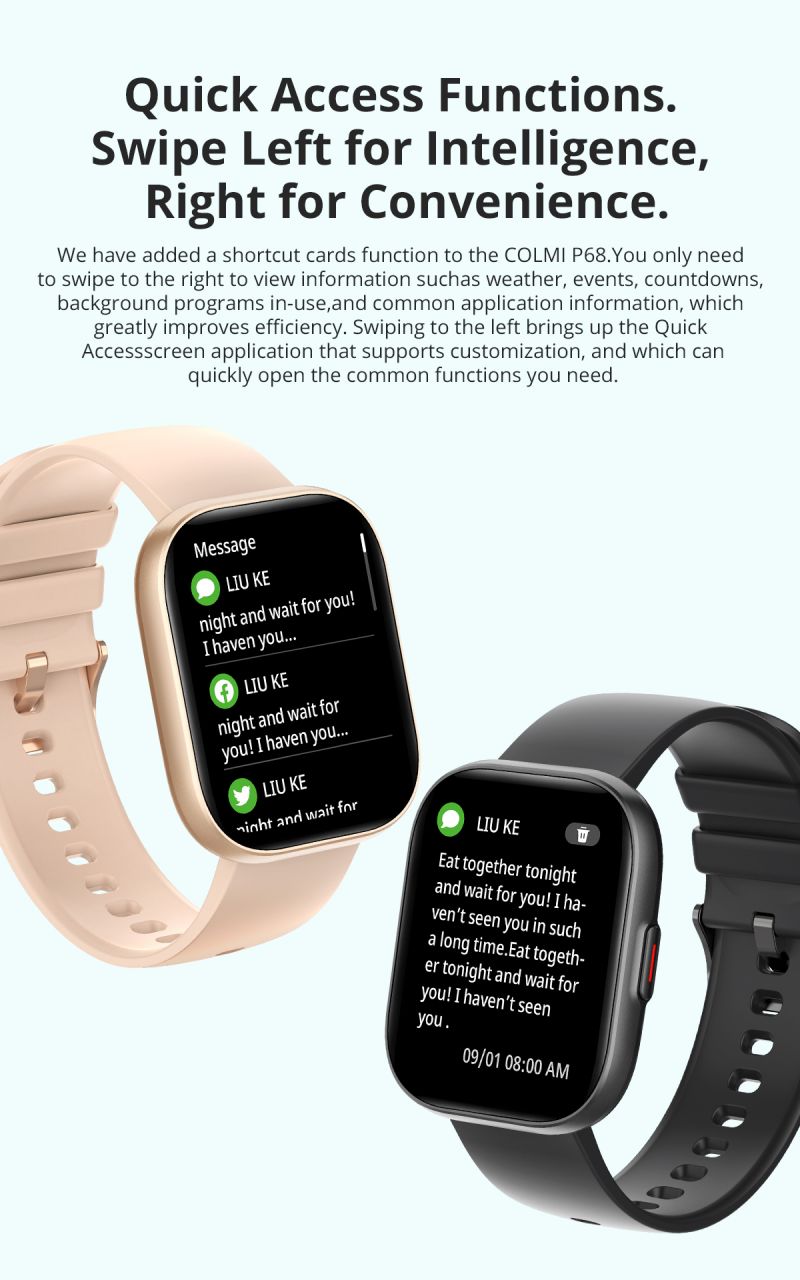 Best Wholesale COLMI P68 Smartwatch 2.04″ AMOLED Display 100+ Sports ...