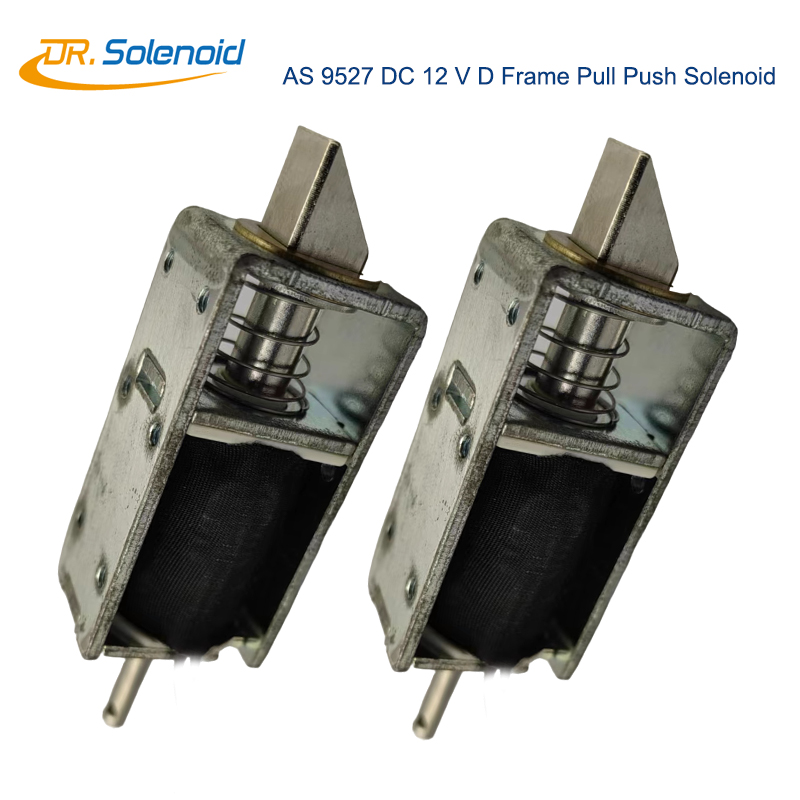 OEM AS 9527 DC 12V D Tipo de marco Cerradura de puerta de empuje con solenoide / Cerradura ...