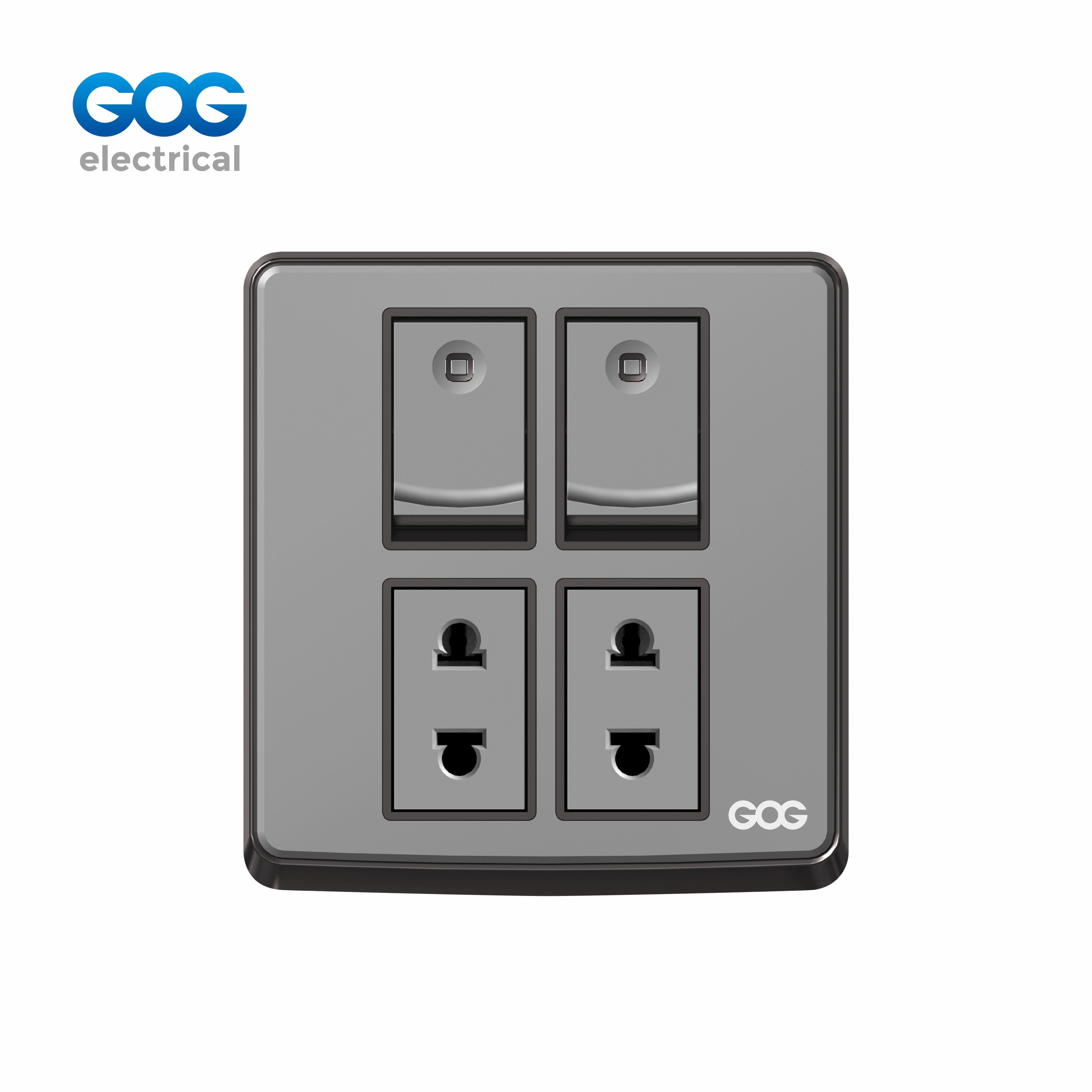 OEM SMALL MIDDLE BIG BIG BUTTO SWITCH SOCKET Chromed PC wall switch 2 ...