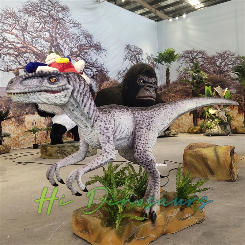 Animatronic Raptor Dinosaur for Park Decor | Hidinosaurs