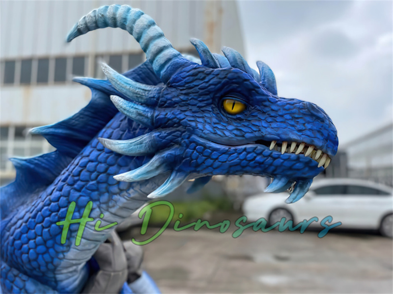 Stunning Blue Dragon Puppet for Unforgettable Events | Hidinosaurs
