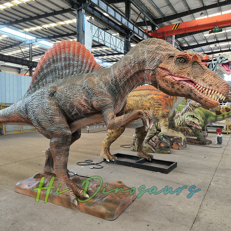Robot dinosaurio animatrónico Spinosaurus realista para exhibición ...
