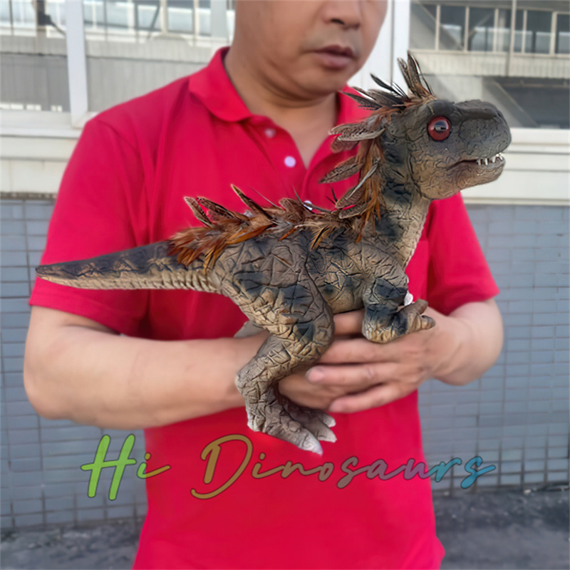 Adorable Feathered Mini T-Rex Puppet | Hidinosaurs
