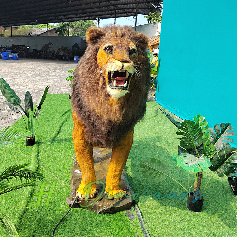 Realistic Life-Size Animatronic Lion for Sale | Hidinosaurs