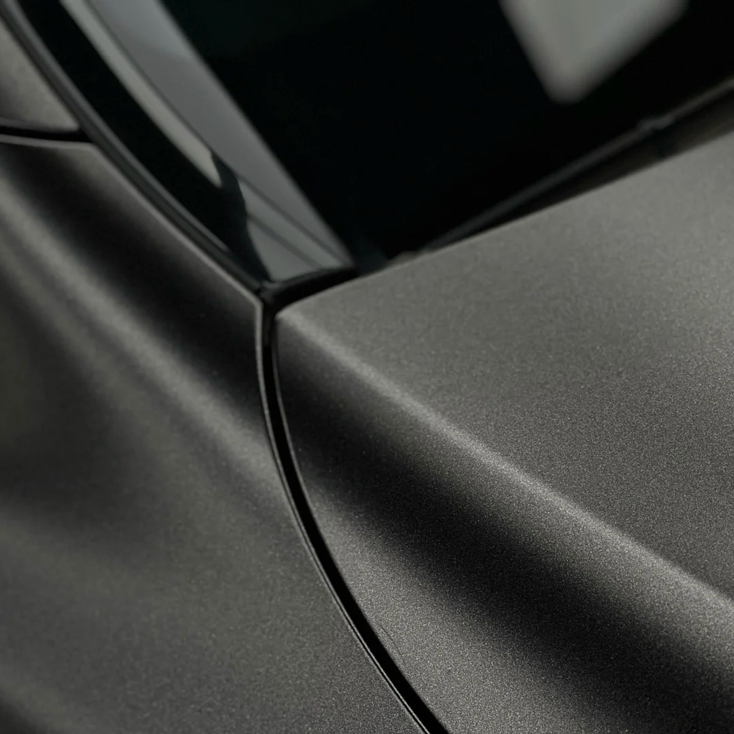 Custom Electro Stain Metallic Grey PET Vinyl Wrap 60 x 5ft Roll ...