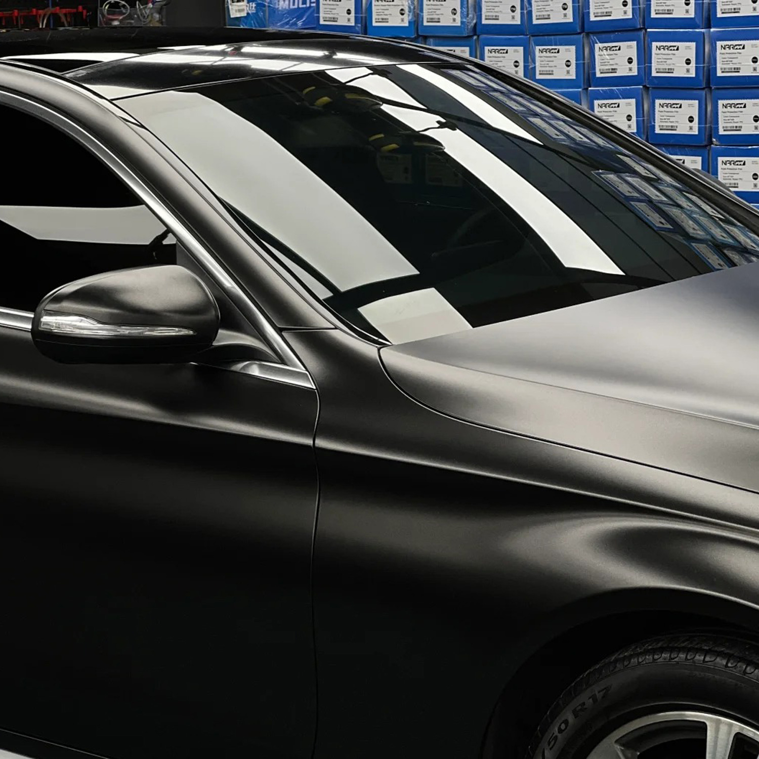 Custom Electro Stain Metallic Grey PET Vinyl Wrap 60 x 5ft Roll Suppliers, Factories | Magiring