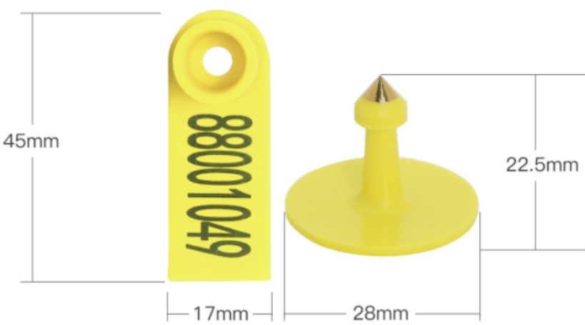 Advanced RFID Sheep Ear Tag for Identification Control