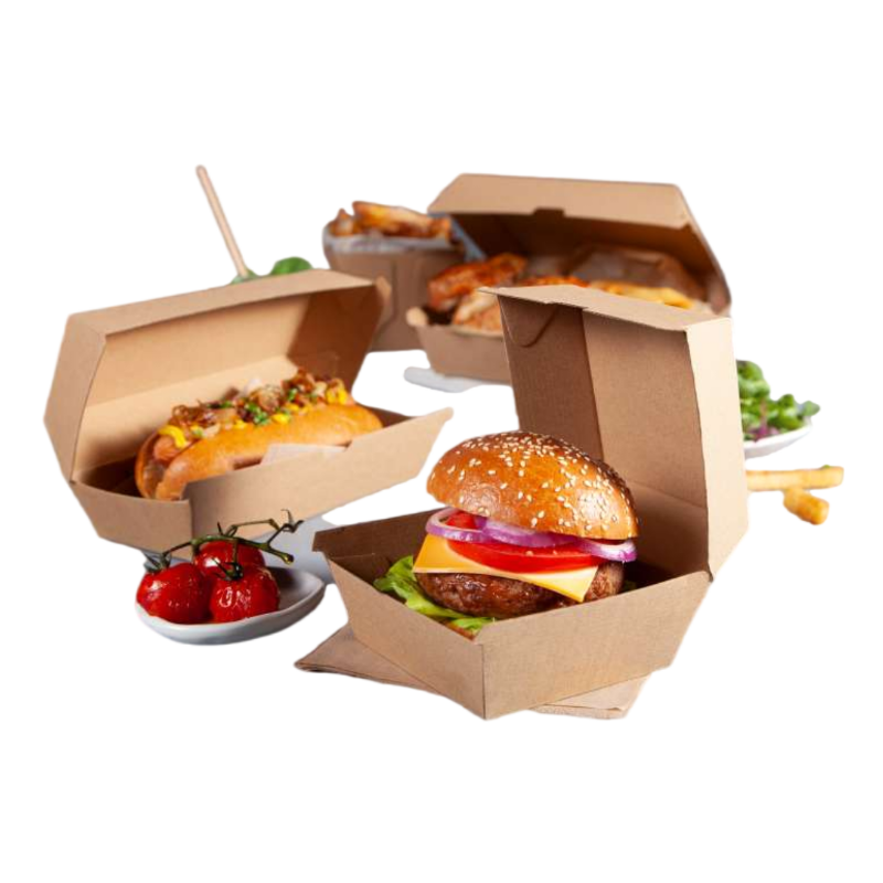 Custom Kraft Paper Burger Box Factory, Supplier | ZCP