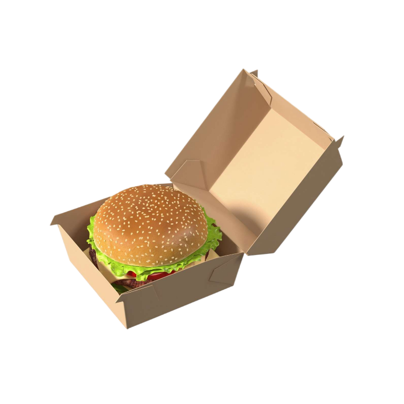Custom Kraft Paper Burger Box Factory, Supplier | ZCP
