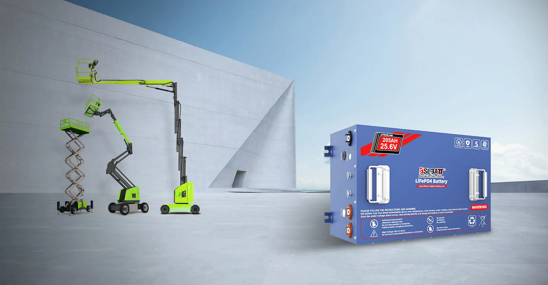 BSLBATT 24V 205AH Lithium Scissor Lift Battery