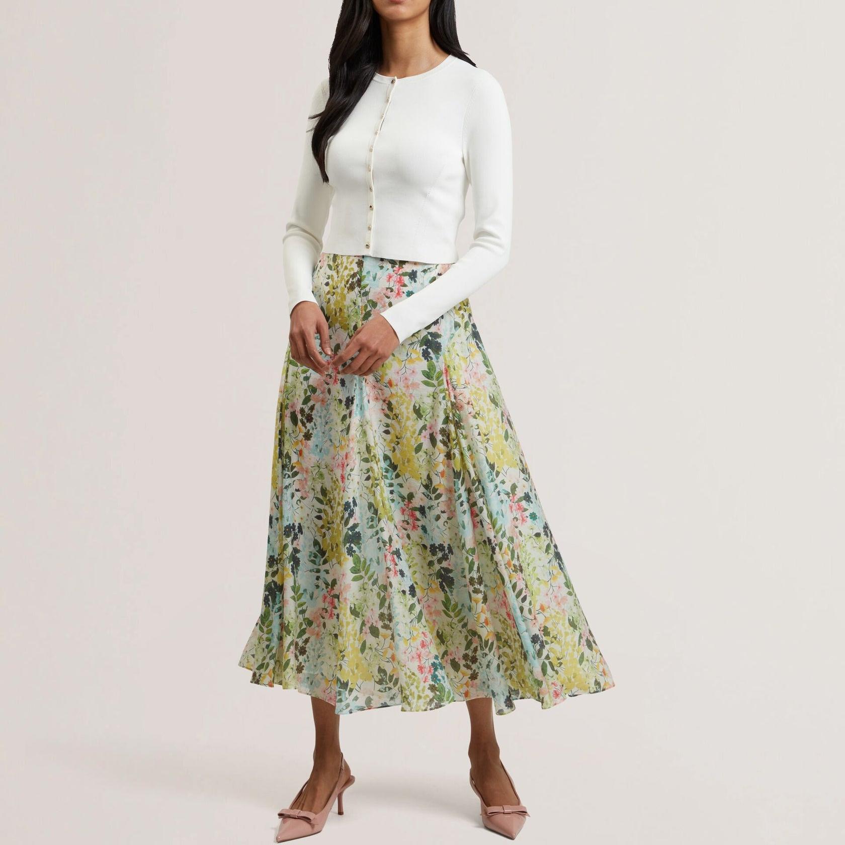 ODM Custom Floral A-Line Woven Midi Skirt Factory, Company | Dixiao