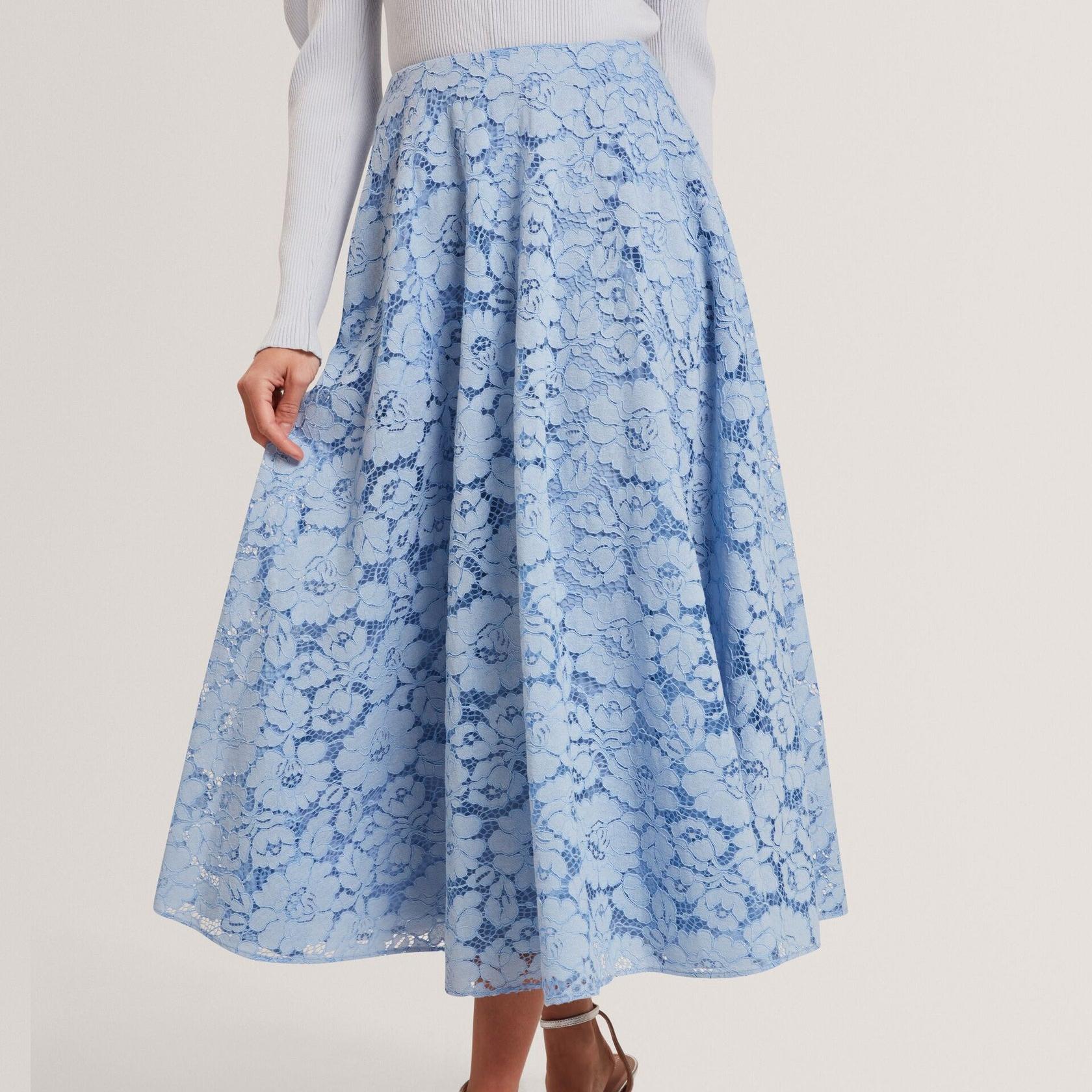 ODM CusCustom Lace Voluminous A-Line Midi Skirt Factory, Company | Dixiao
