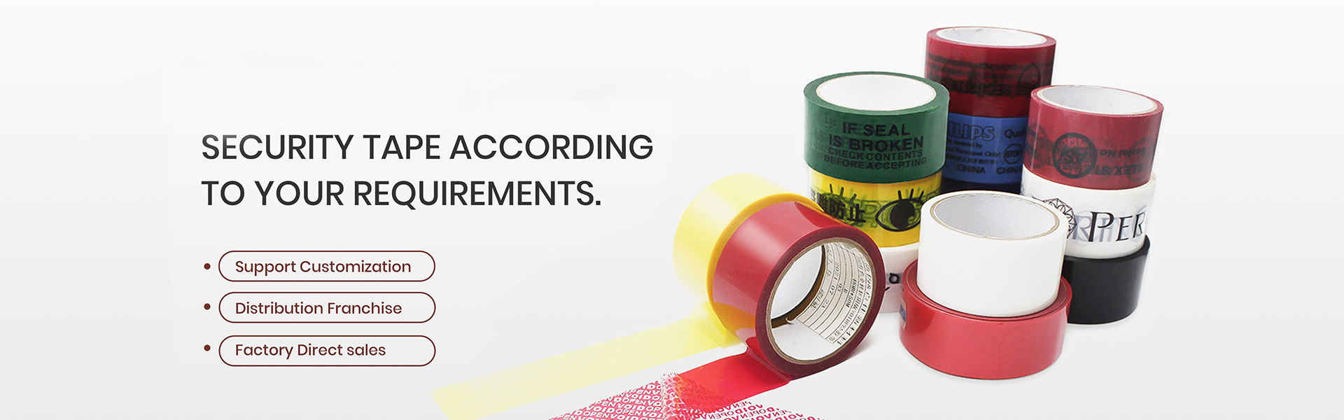 Fabricante de cintas de seguridad de alta calidad con precinto de ...