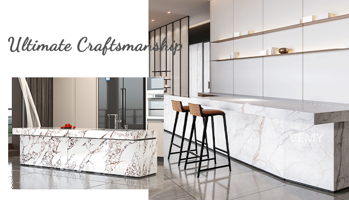 Quartz stone & Zero Silica Stone, Stable & Perfect Details