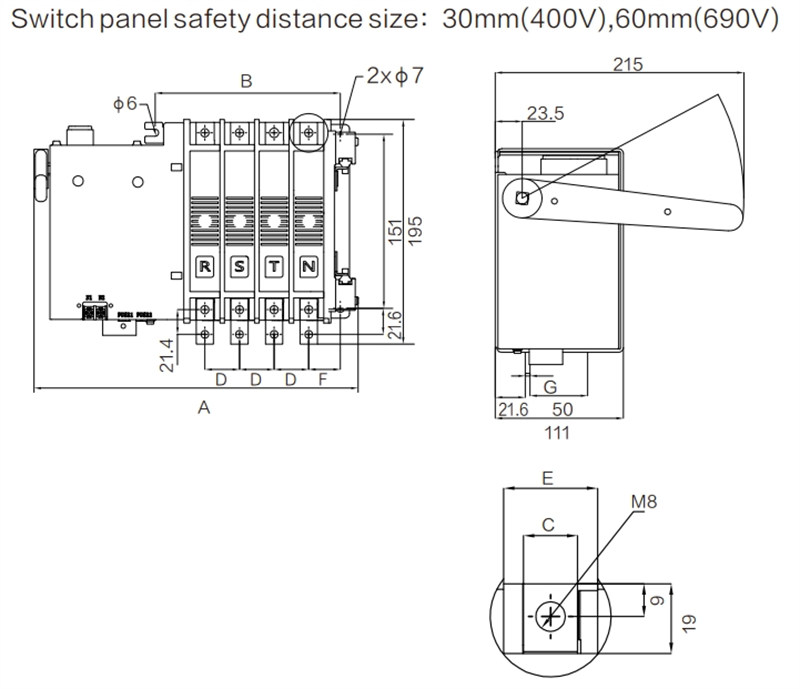 LMS1-SN Series Automatic Transfer Switch Ats 400A Company, | LVMA
