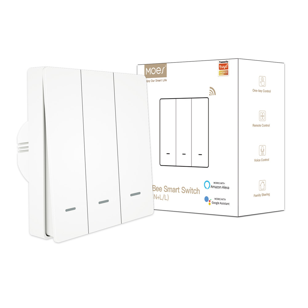 China MOES Smart ZIGBEE Wall Light Switch with Neutral Wire or No ...