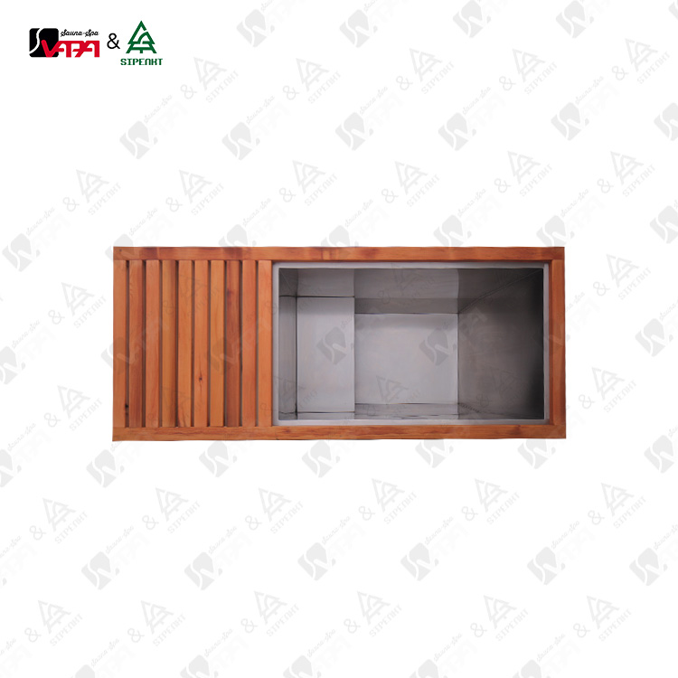 Custom VP-CT018 Canadian red cedar tall cold water bathtub Manufacturer ...