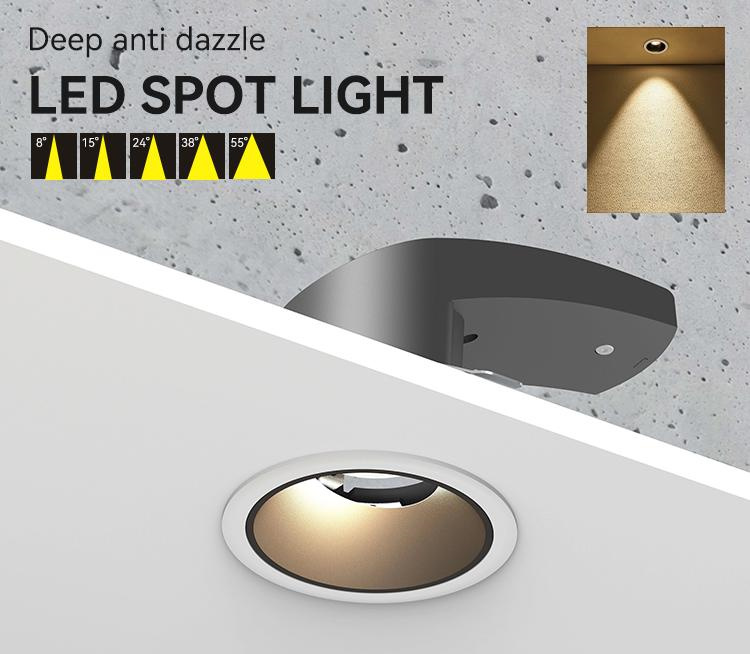 Custom Unique Recessed Tiltable Spotlight Fittings For Room FT-HGS11 ...