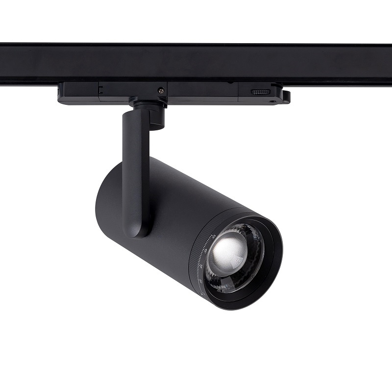 Custom Modern Black Adjustable Integrated Driver Track and Spot ...