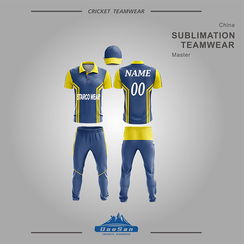 China Sports Jersey and Trouser Kit Custom Made Blue Full Sublimation ...