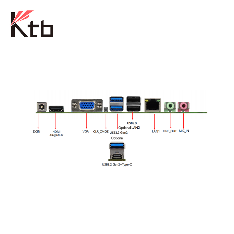 High Quality KTB-12ITX Industrial-Grade Mini ITX Motherboard—Compatible with Intel Manufacturer ...